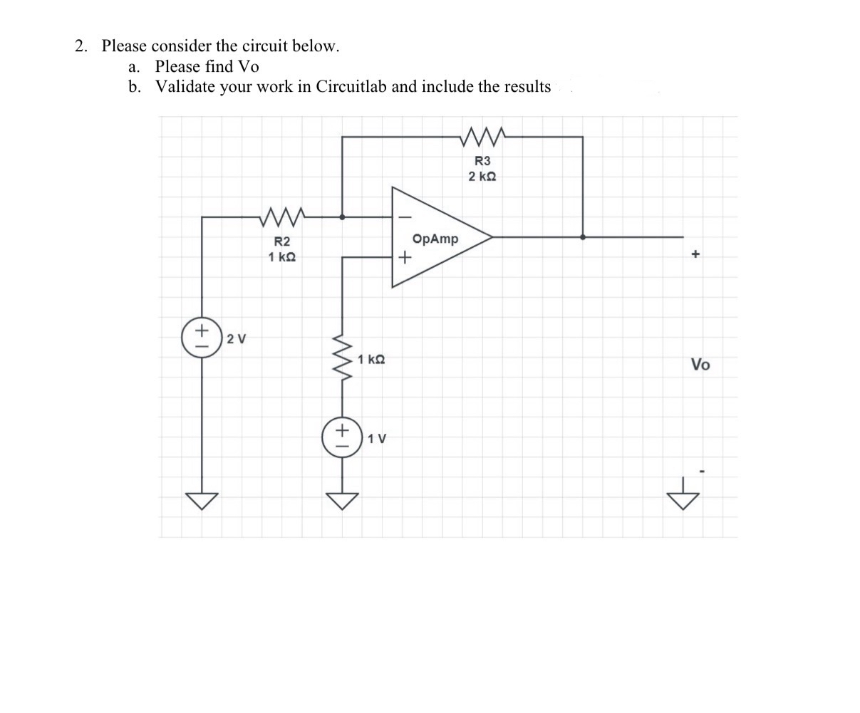 2) ﻿Please consider the circuit below.a. ﻿Please find | Chegg.com