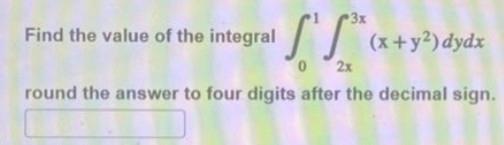 Solved Find the value of the integral \\( \\int_{0}^{1} | Chegg.com