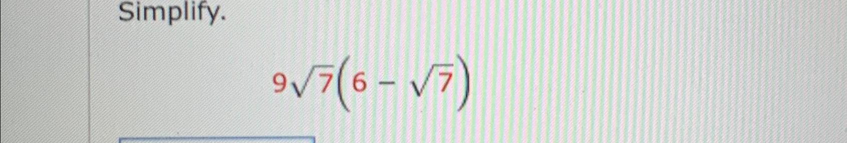 Solved Simplify.972(6-72) | Chegg.com