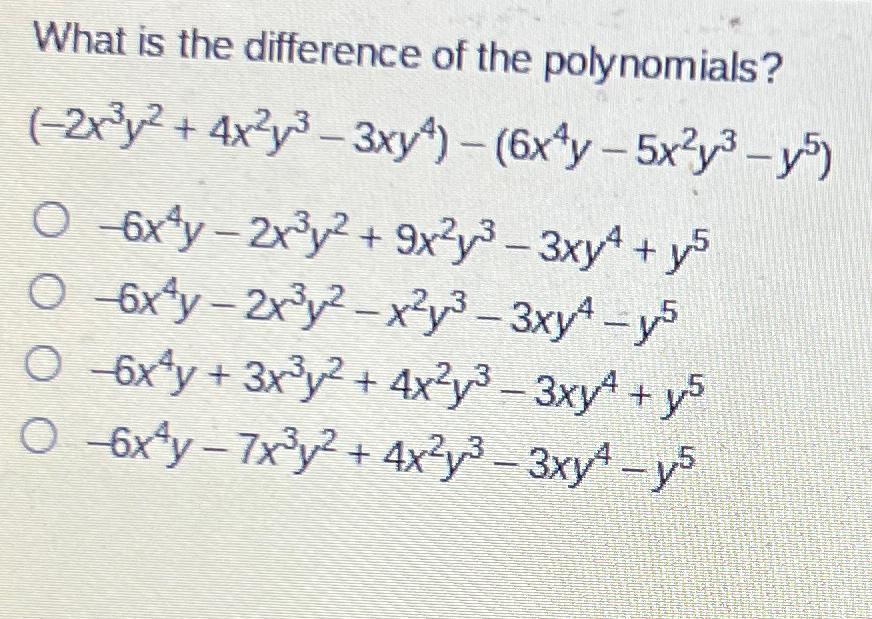 Solved What is the difference of the | Chegg.com