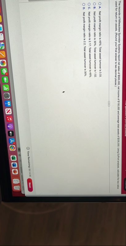 Solved used for return on assets. (Round your final answer | Chegg.com