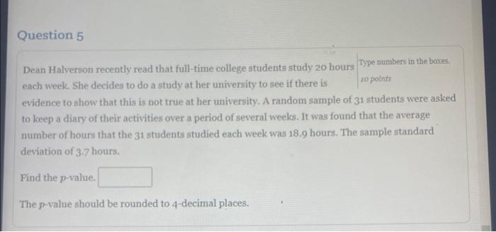 Solved Dean Halverson recently read that full-time college | Chegg.com