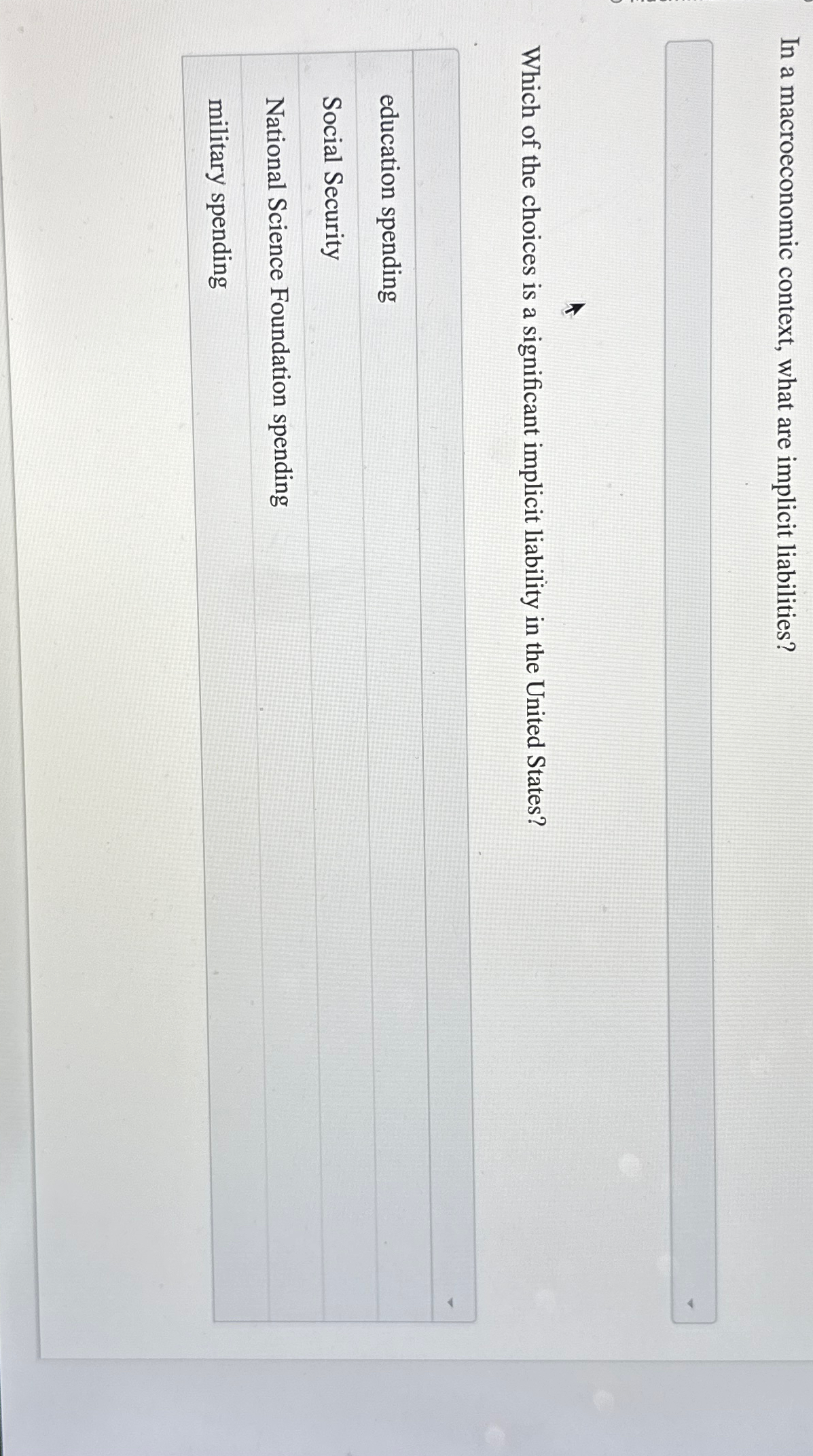 Solved In a macroeconomic context, what are implicit | Chegg.com