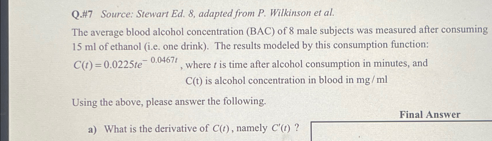 Solved Q.#7 ﻿Source: Stewart Ed. 8, ﻿adapted from P. | Chegg.com