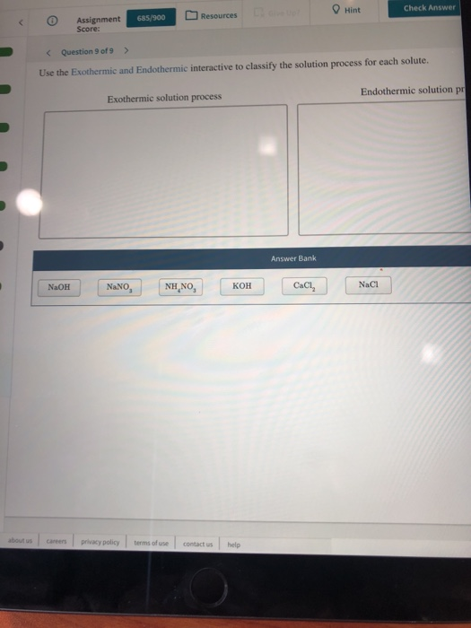 Solved Hint Check Answer 685/900 Resources Assignment Score: | Chegg.com
