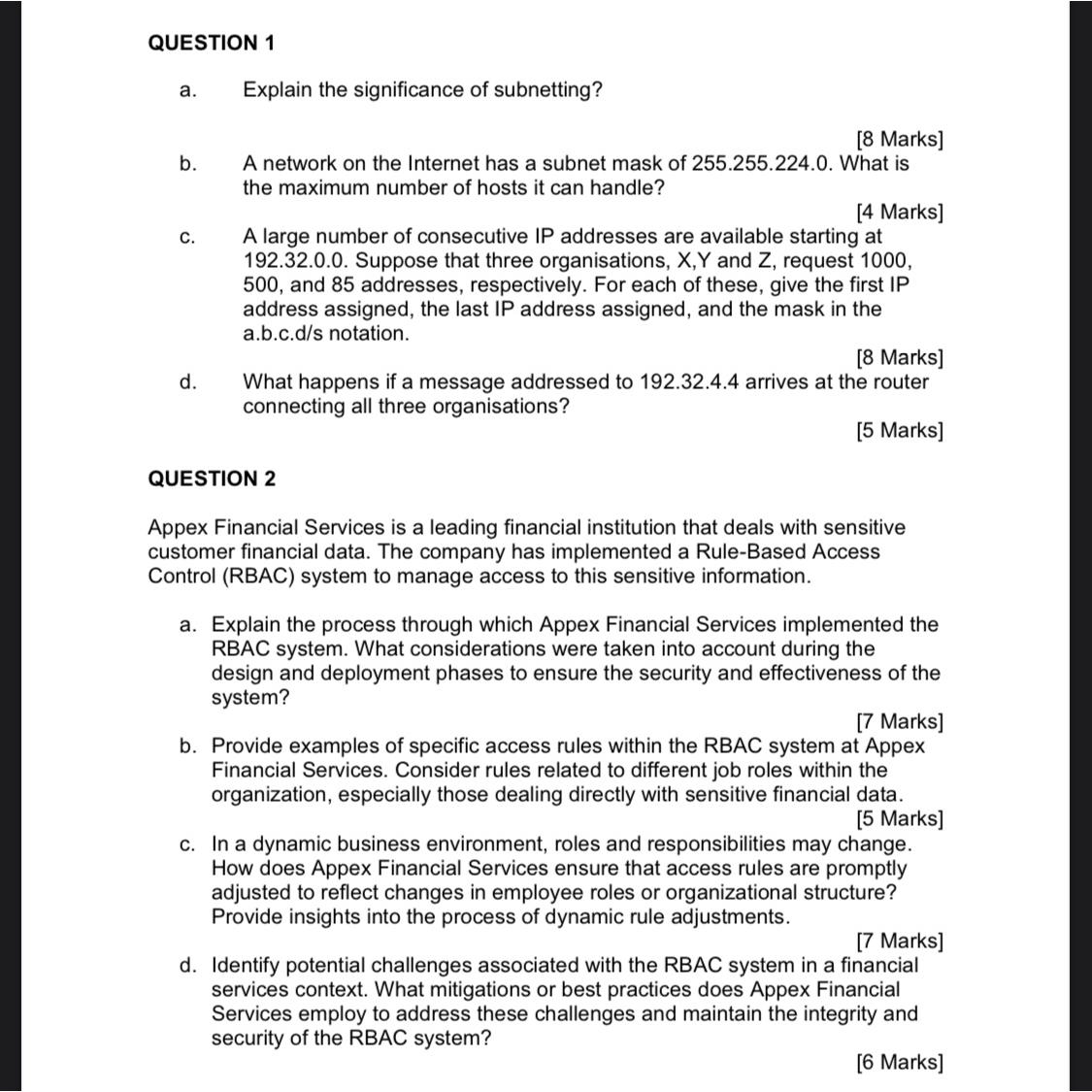 Solved QUESTION 1a. ﻿Explain the significance of | Chegg.com