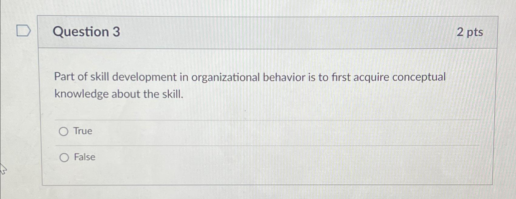 Solved Question 32ptsPart of skill development in | Chegg.com