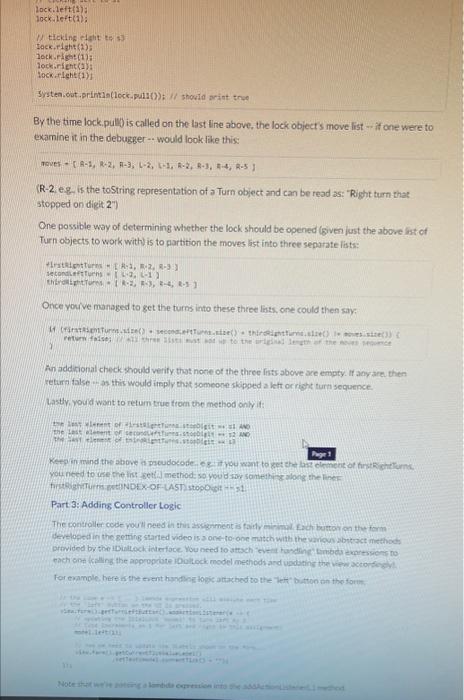 Solved Note: All classes and interfaces you develop in Part | Chegg.com