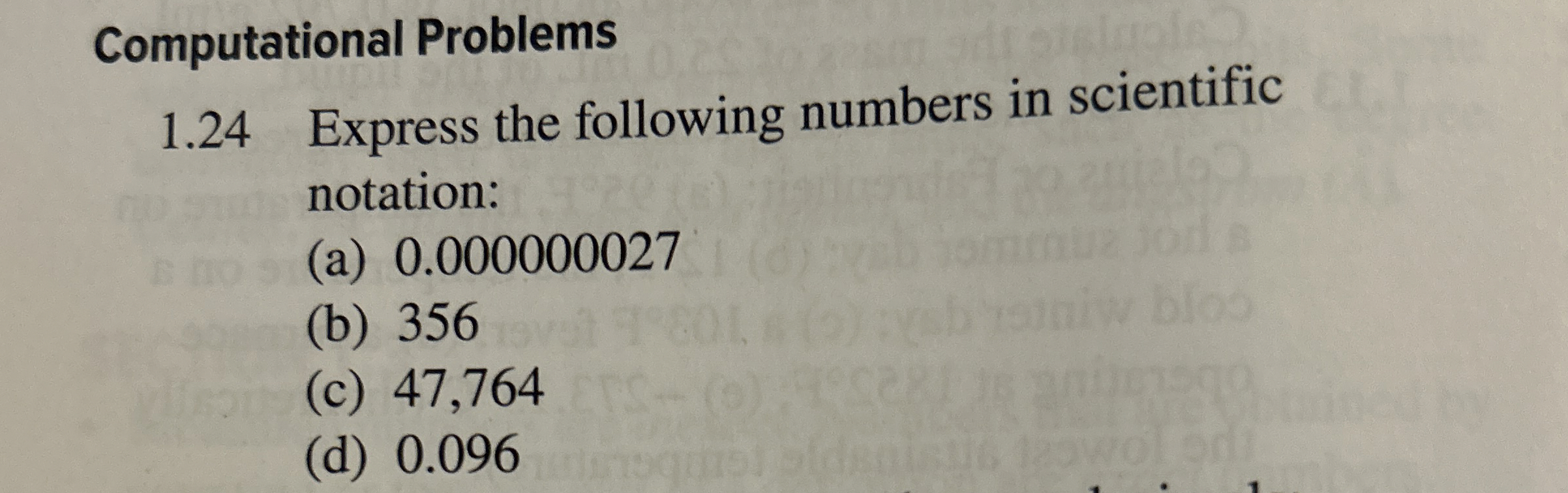 Solved Computational Problems1.24 ﻿Express the following | Chegg.com