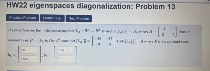 Solved (1 point) Consider the multiplication operator | Chegg.com