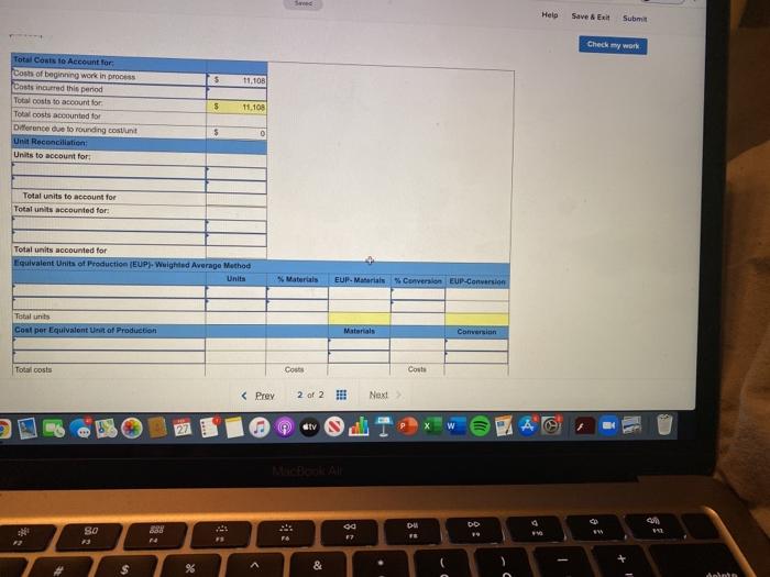 Solved Seved Help Save & Exit Submit Check my work Elliott | Chegg.com