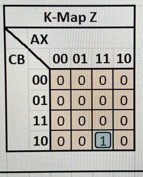 Solved please create a circuit for the following K-map using | Chegg.com