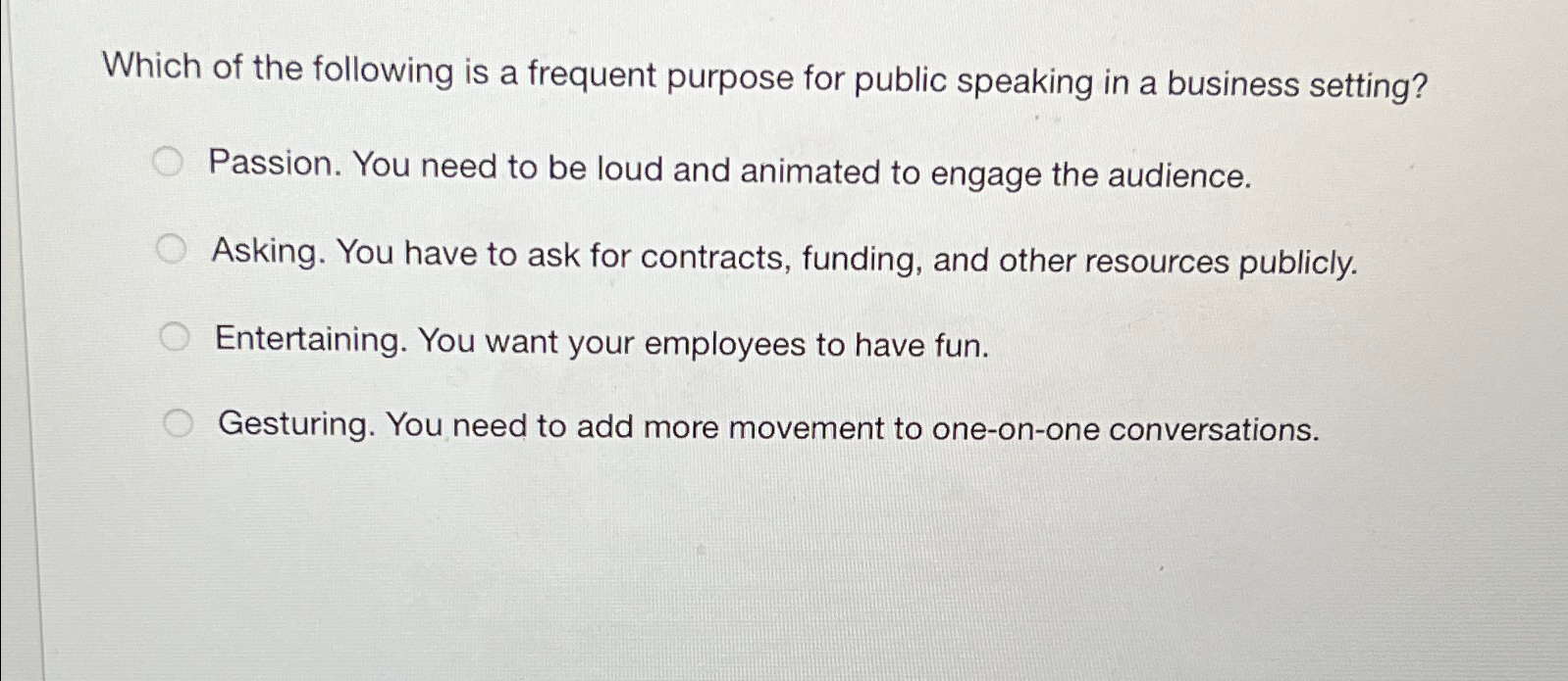 Solved Which of the following is a frequent purpose for | Chegg.com