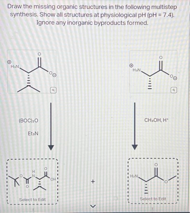 Solved Draw the missing organic structures in the following | Chegg.com