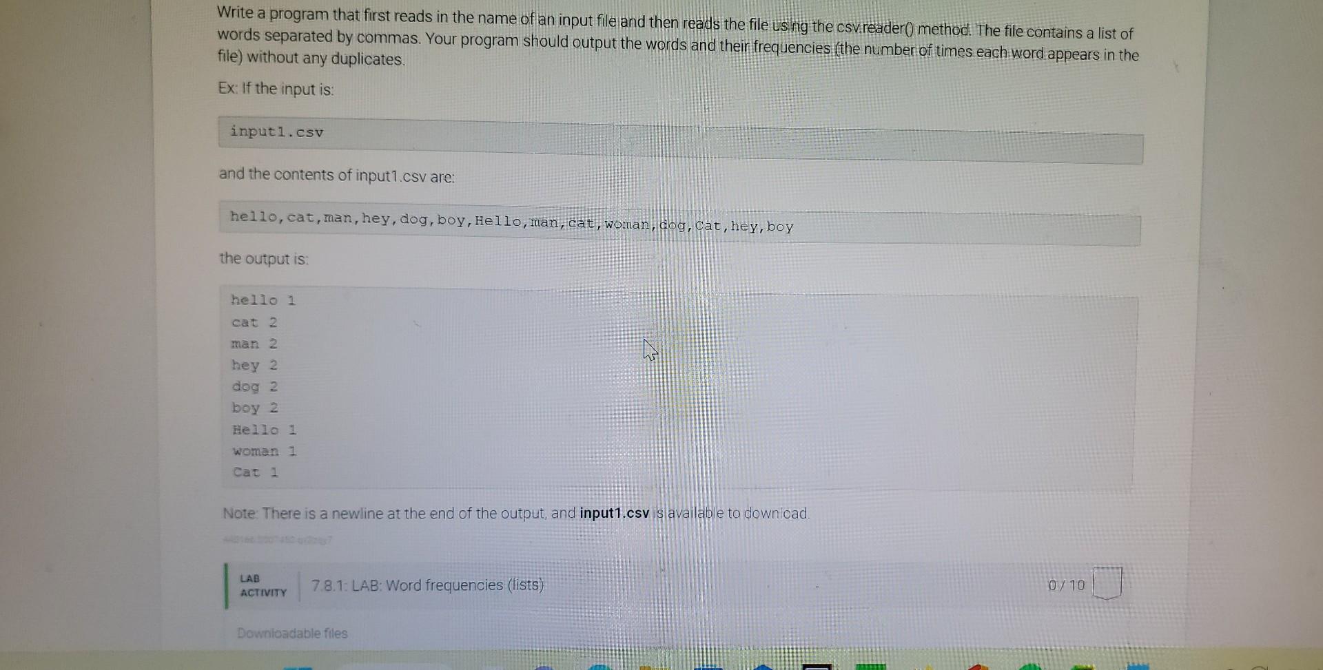 Solved Write a program that first reads in the name of an | Chegg.com