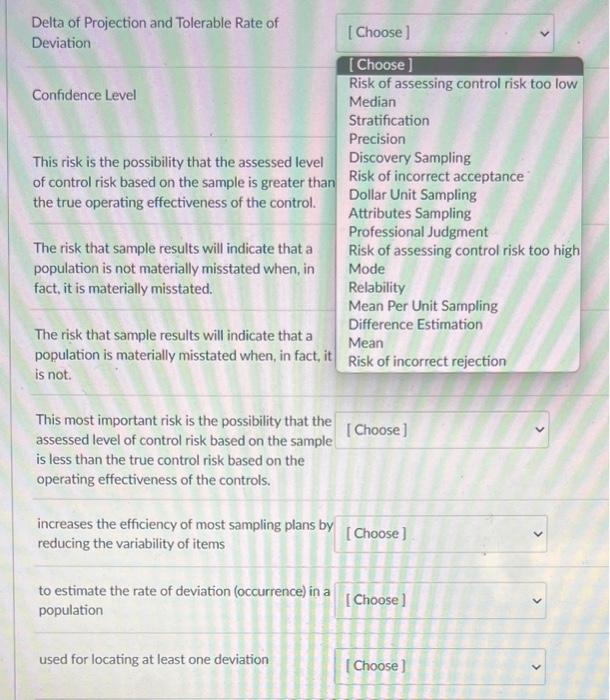 [Solved]: Delta of Projection and Tolerable Rate of Deviati