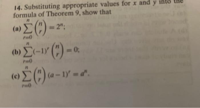 Solved 14. Substituting appropriate values for x and y into | Chegg.com Solved 14. Substituting appropriate values for x and y into | Chegg.com