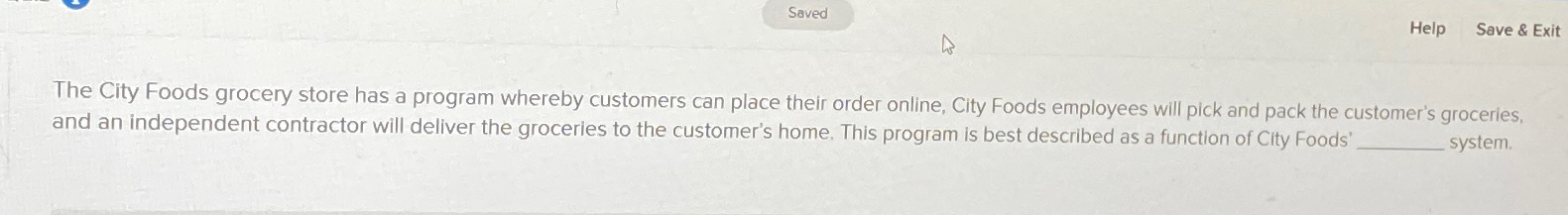 Solved The City Foods grocery store has a program whereby | Chegg.com