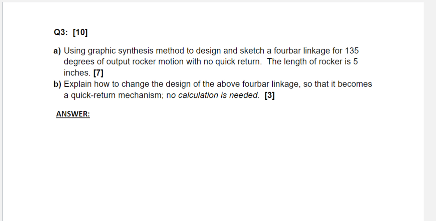 Solved Q3:a) ﻿Using graphic synthesis method to design and | Chegg.com