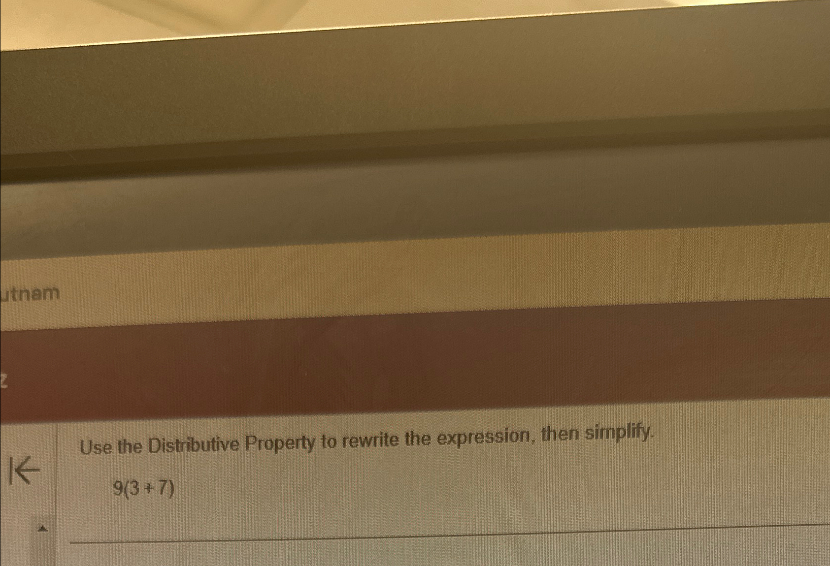 Solved Use the Distributive Property to rewrite the | Chegg.com
