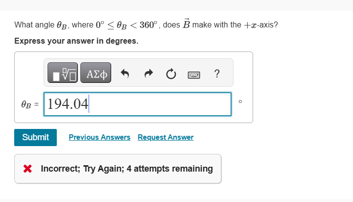 Solved What angle θB, ﻿where 0°≤θB