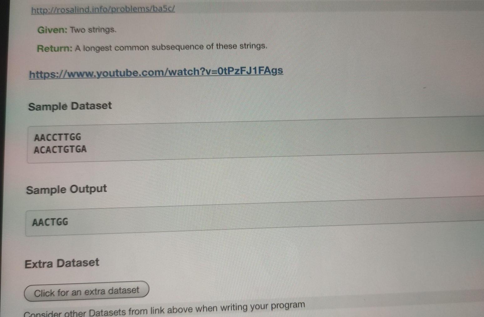 Solved http://rosalind.info/problems/ba5c/ Given: Two | Chegg.com