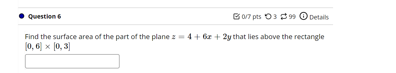 Solved Question 6Find the surface area of the part of the | Chegg.com
