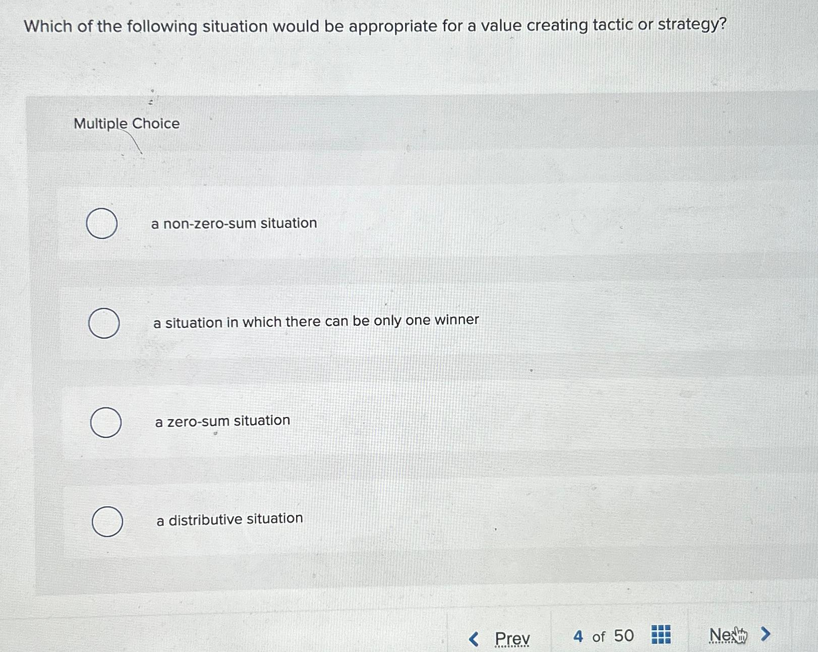 Solved Which of the following situation would be appropriate | Chegg.com