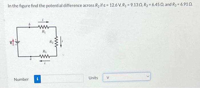 Solved In the figure find the potential difference across R2 | Chegg.com