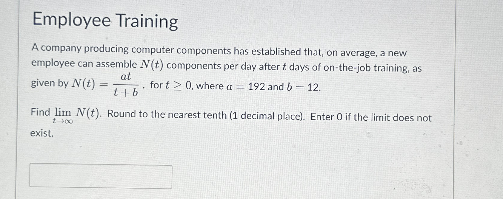 Solved Employee TrainingA company producing computer | Chegg.com