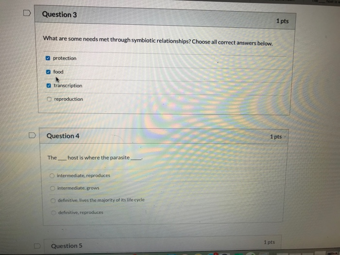 Solved Question 3 1 pts What are some needs met through | Chegg.com