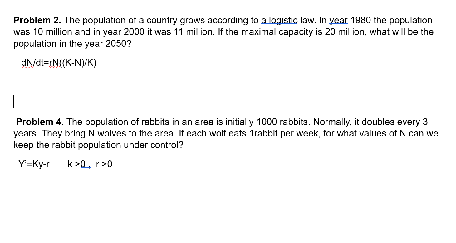 Solved Differential equations. Please only solve if you know | Chegg.com
