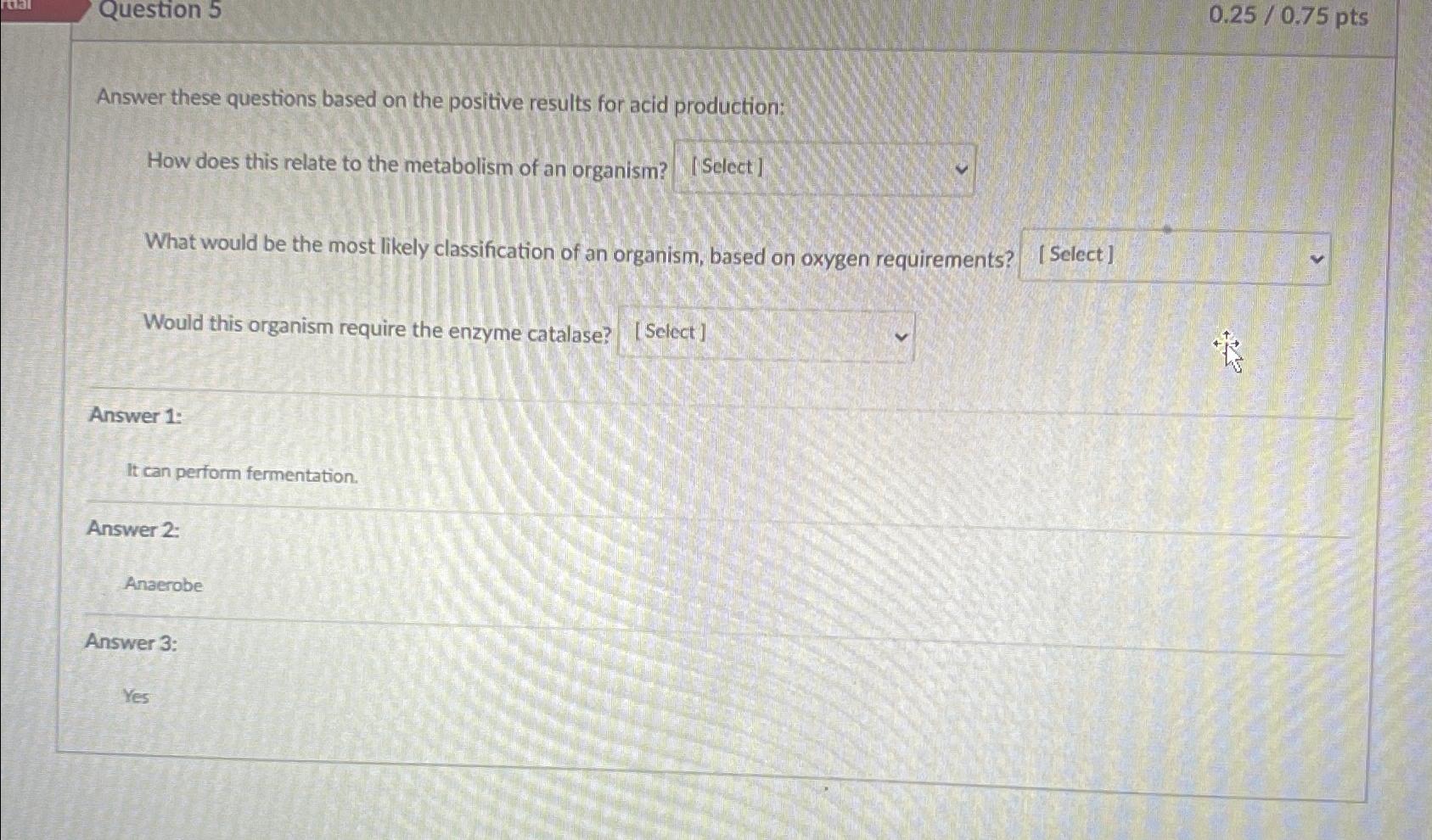 Solved Question 50.250.75ptsAnswer these questions based on | Chegg.com