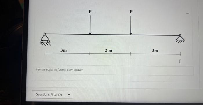 Solved If P is the collapse load of the given beam, (1) find | Chegg.com