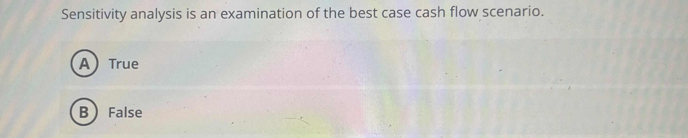 Solved Sensitivity analysis is an examination of the best | Chegg.com