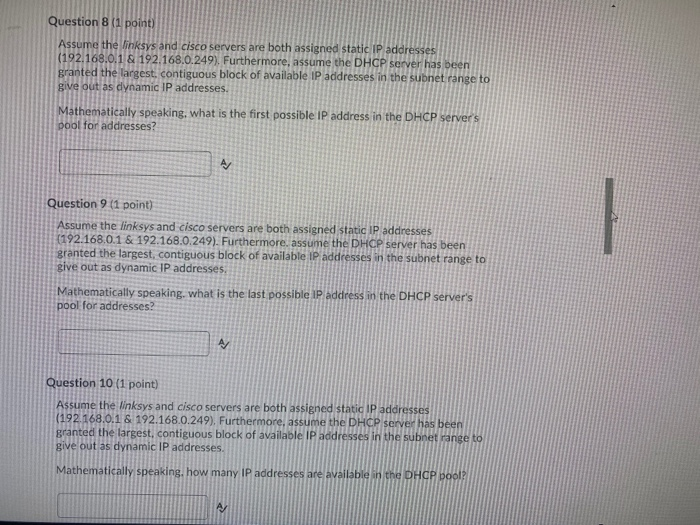 Cipconfig) Windows IP Configuration Ethernet adapter | Chegg.com