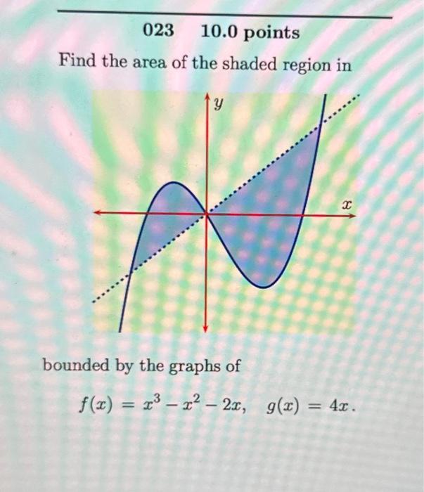 Solved Find the area of the shaded region in Y bounded by | Chegg.com