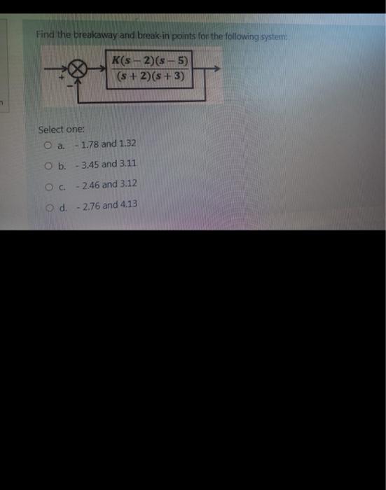 Solved 7 Find the breakaway and break-in points for the | Chegg.com