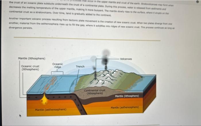 Solved Plate tectonic theory describes the mavement of | Chegg.com