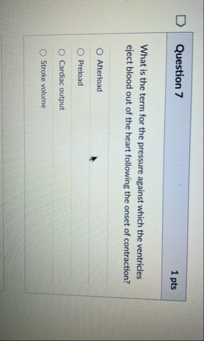 Solved Question 71 ﻿ptsWhat is the term for the pressure | Chegg.com