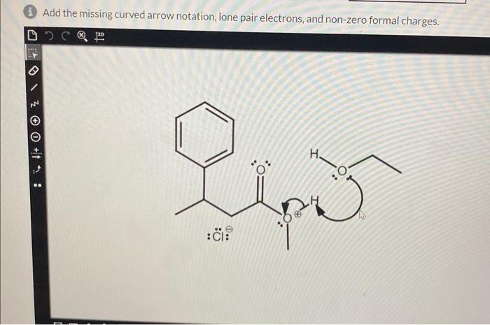 Solved add the missing curved arrow notation, lone pair | Chegg.com