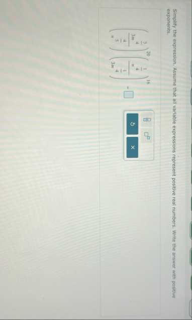 Solved Simplify the expression. Assume that all variable | Chegg.com