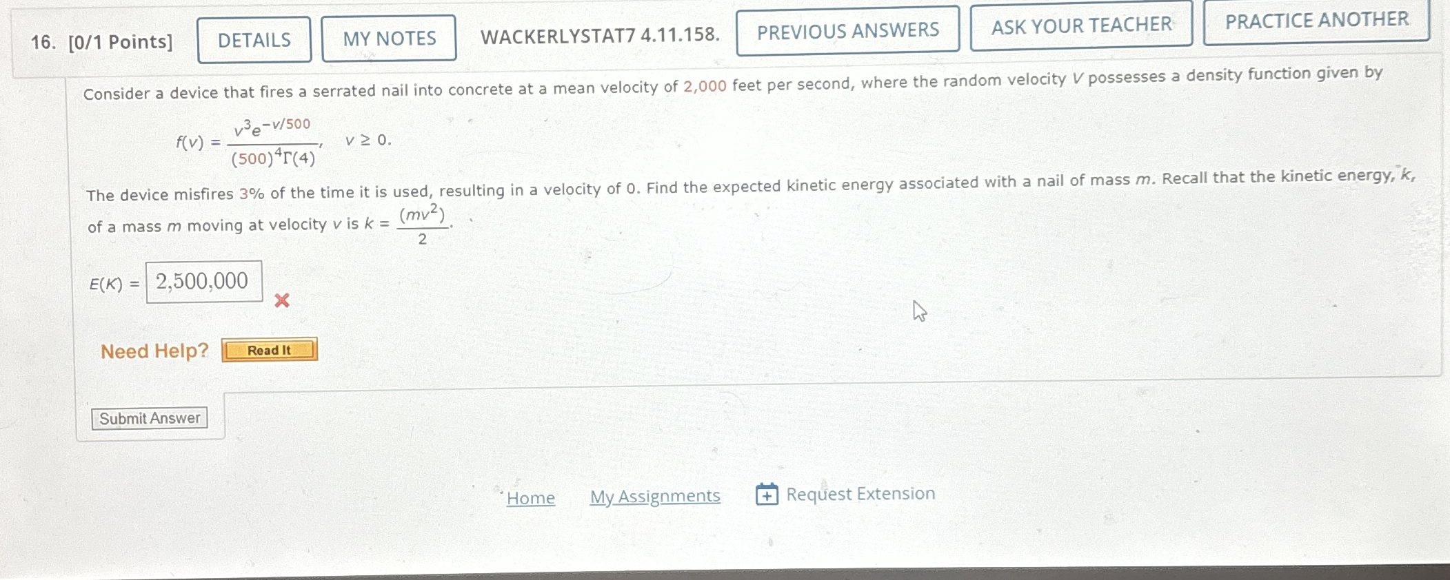 Solved Consider a device that fires a serrated nail into | Chegg.com