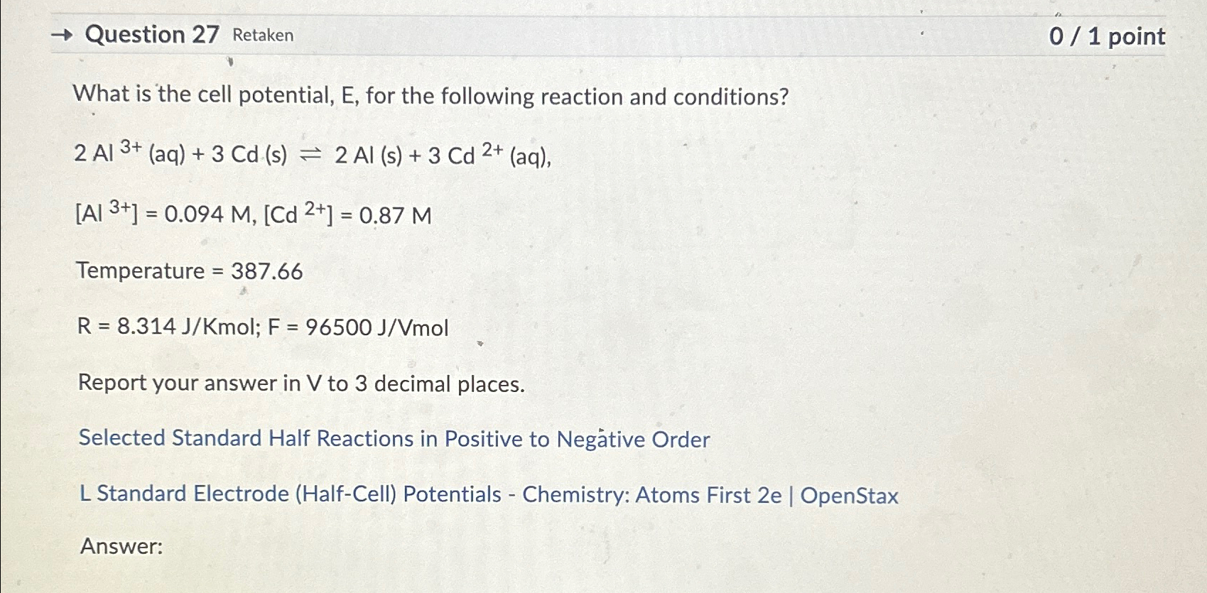 Solved → ﻿Question 27 ﻿Retaken01 ﻿pointWhat is the cell | Chegg.com