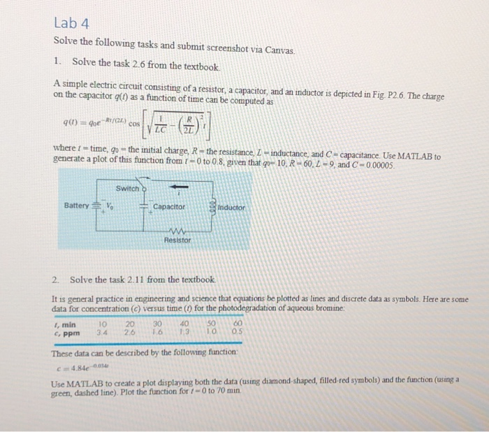 Solved Lab 4 Solve the following tasks and submit screenshot | Chegg.com
