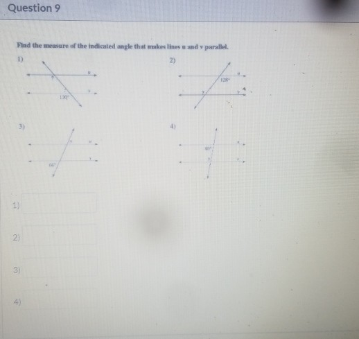 Solved Question 9 Find the measure of the indicated angle | Chegg.com