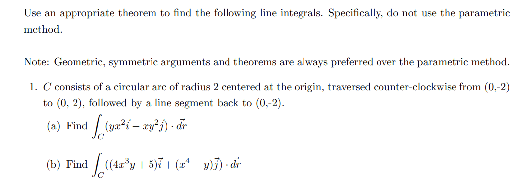 Solved Use an appropriate theorem to find the following line | Chegg.com