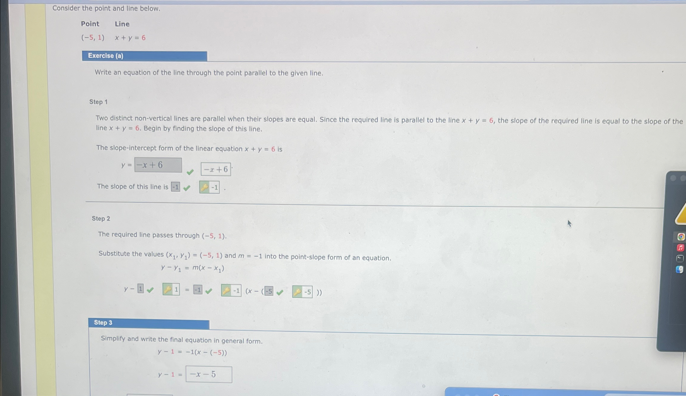 Solved Consider the point and line below.Point | Chegg.com