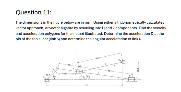 Solved Question 11:The dimensions in the figure below are in | Chegg.com