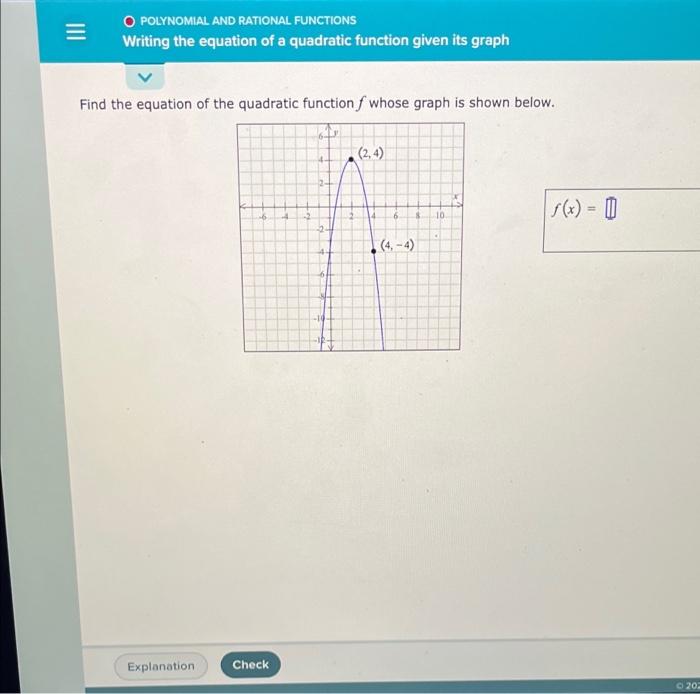 Solved O Polynomial And Rational Functions Writing The